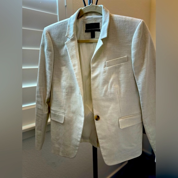 J. Crew | Jackets & Coats | J Crew White Regent Blazer | Poshmark